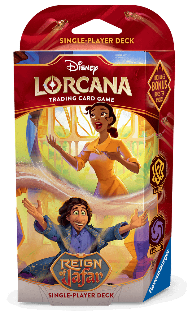 Disney Lorcana: Reign of Jafar - Starter Deck - Amber/Amethyst - Kevin ...