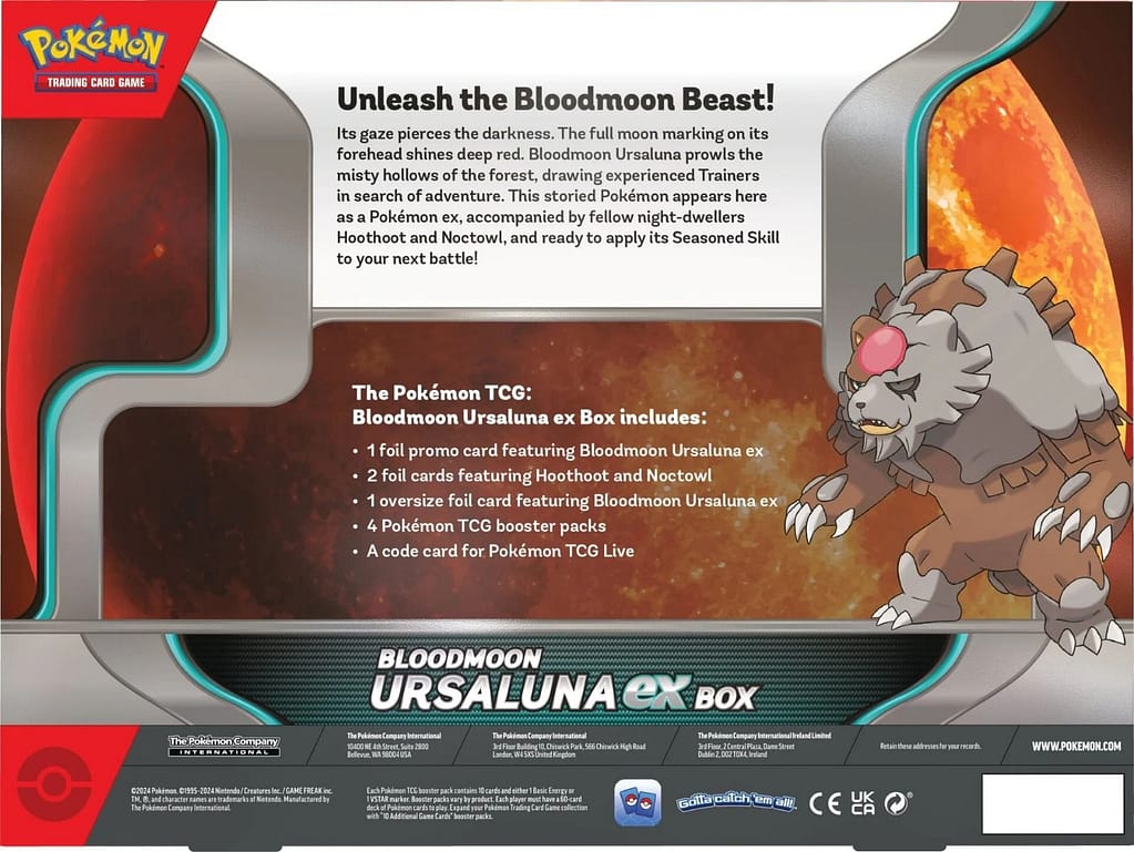 Pokemon TCG: Bloodmoon Ursaluna ex Box - Kevin's Hobby Shop