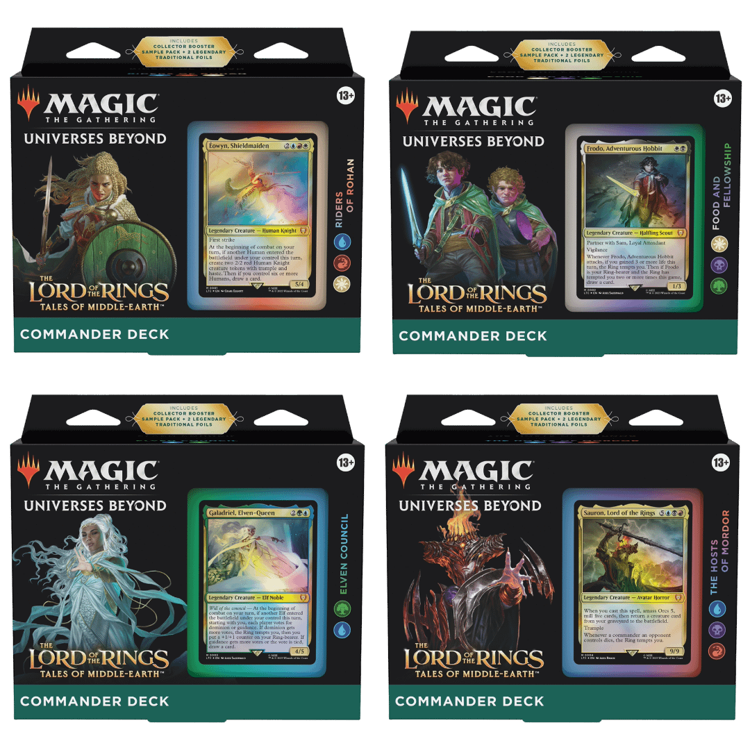 Magic: The Gathering - Lord of the Rings Commander Deck Bundle - Kevin ...