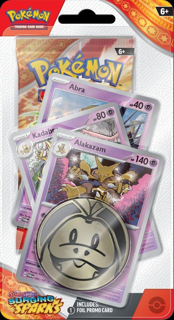 Pokemon TCG: Surging Sparks Premium Blister (Abra Line) - Kevin's Hobby ...