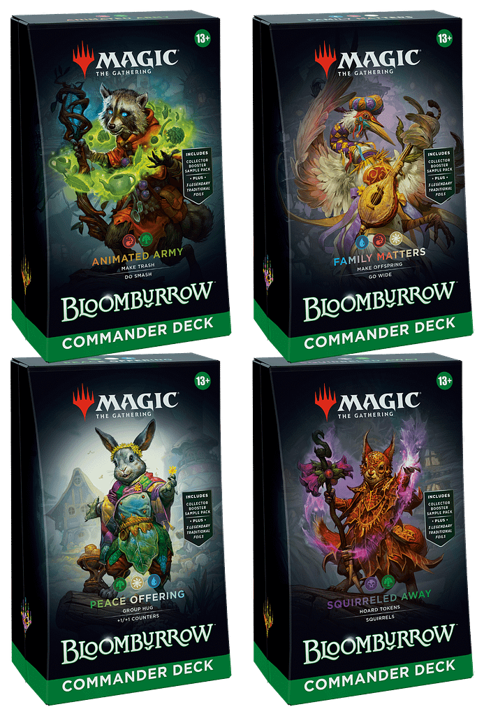 Magic: The Gathering - Bloomburrow Commander Deck Bundle - Kevin's ...