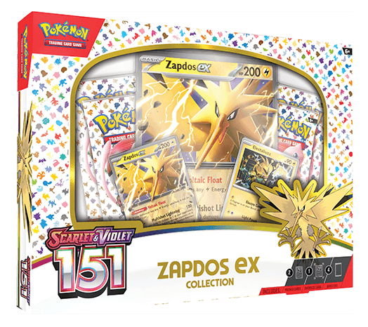 Pokémon TCG: Scarlet and Violet 151 Zapdos ex Box - Kevin's Hobby Shop