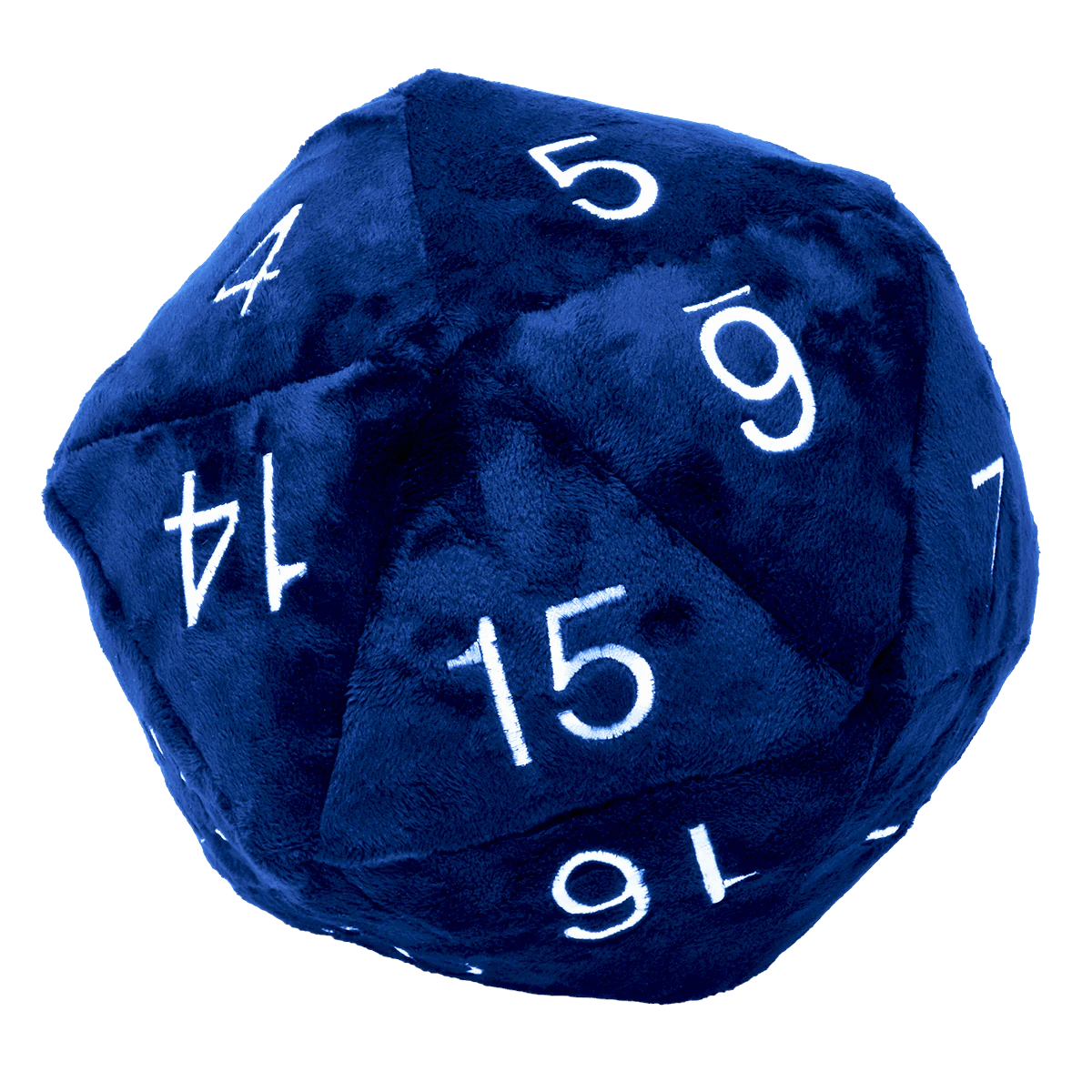 Jumbo D20 Novelty Dice Plush (Blue) - Kevin's Hobby Shop