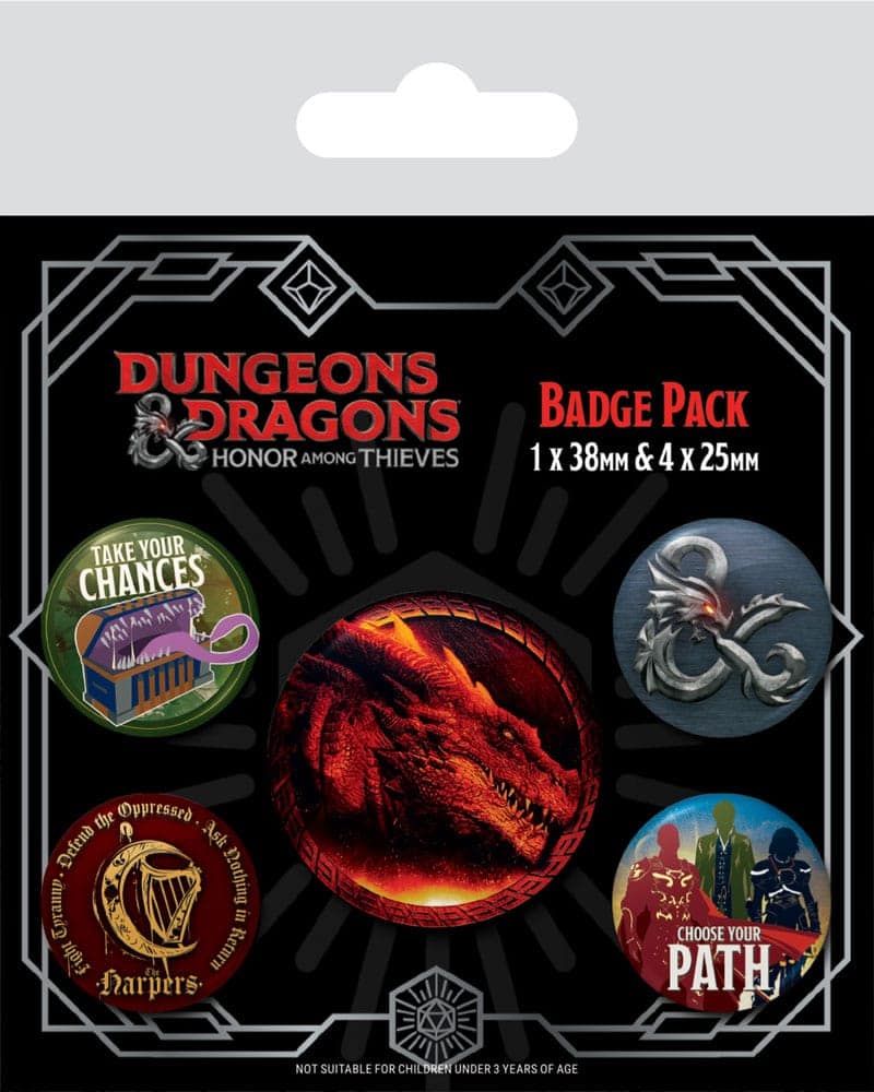 Dungeons & Dragons: Badge Pack - 5 Buttons (Honor Among Thieves ...