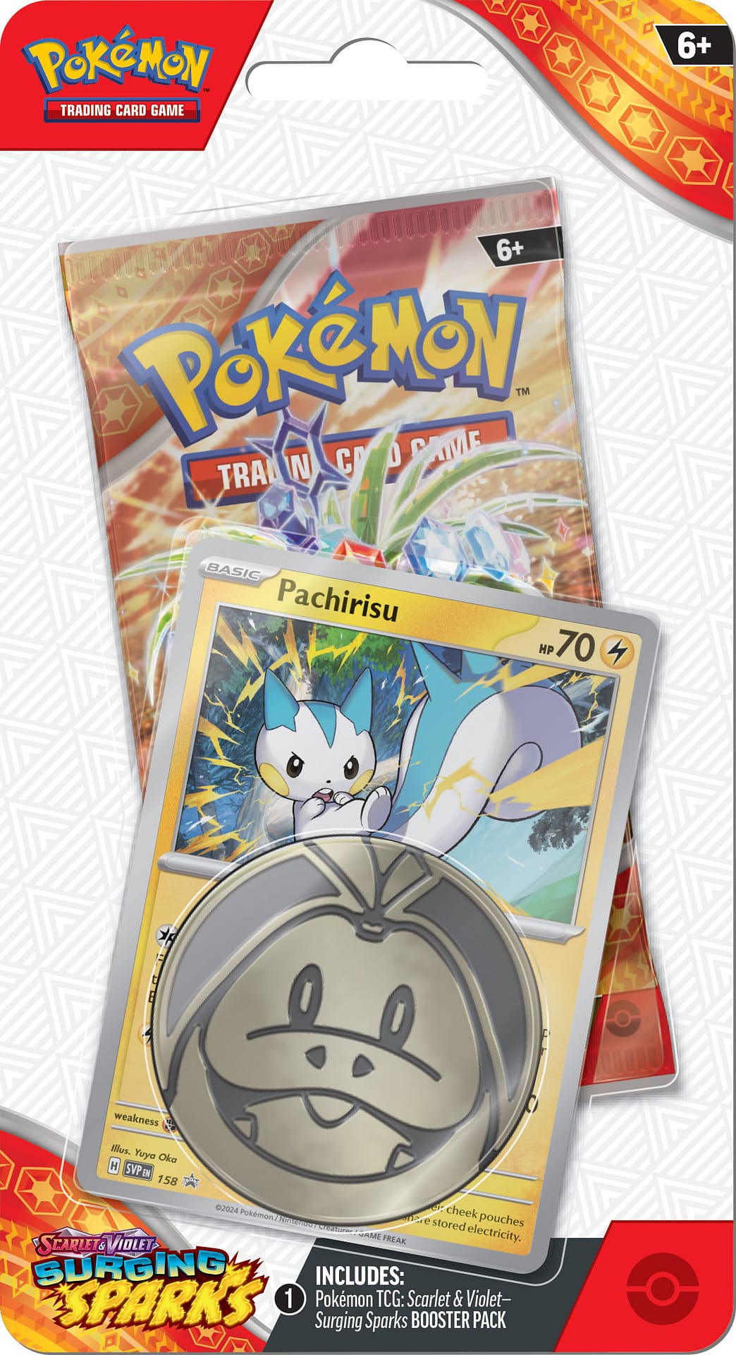 Pokemon TCG: Surging Sparks Blister (Pachirisu) - Kevin's Hobby Shop