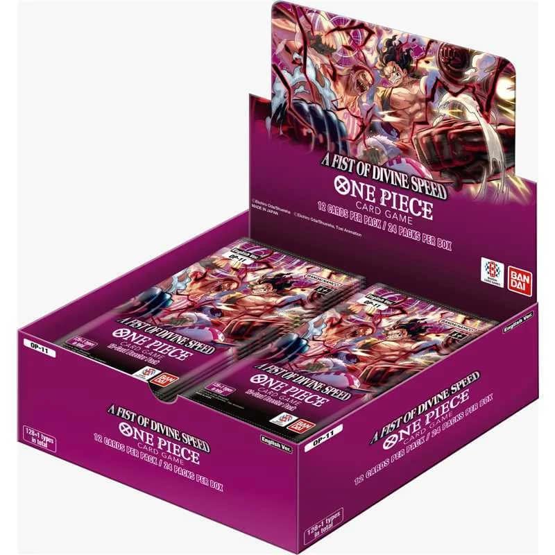One Piece Card Game: A Fist of Divine Speed Booster Box (24) (OP-11 ...